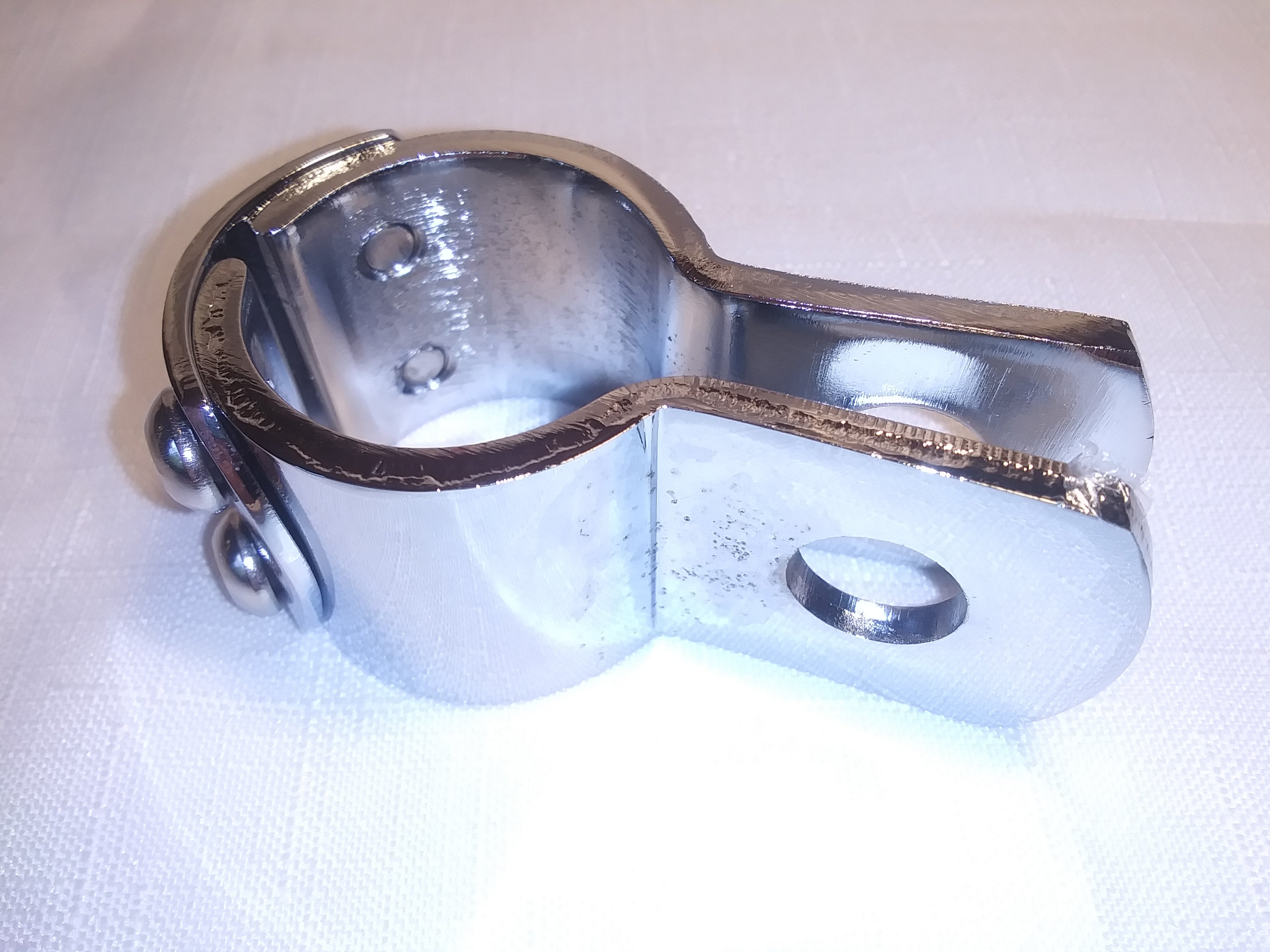 1-1/4" Sidecar Steering Damper Clamp Mount Strut/Crash Bar Chrome Heav ...